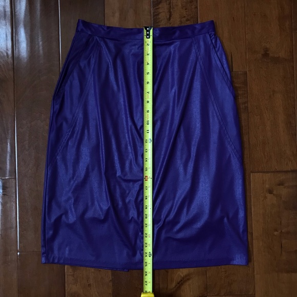 Skirts | Purple Snakeskin Pattern Pencil Skirt | Poshmark